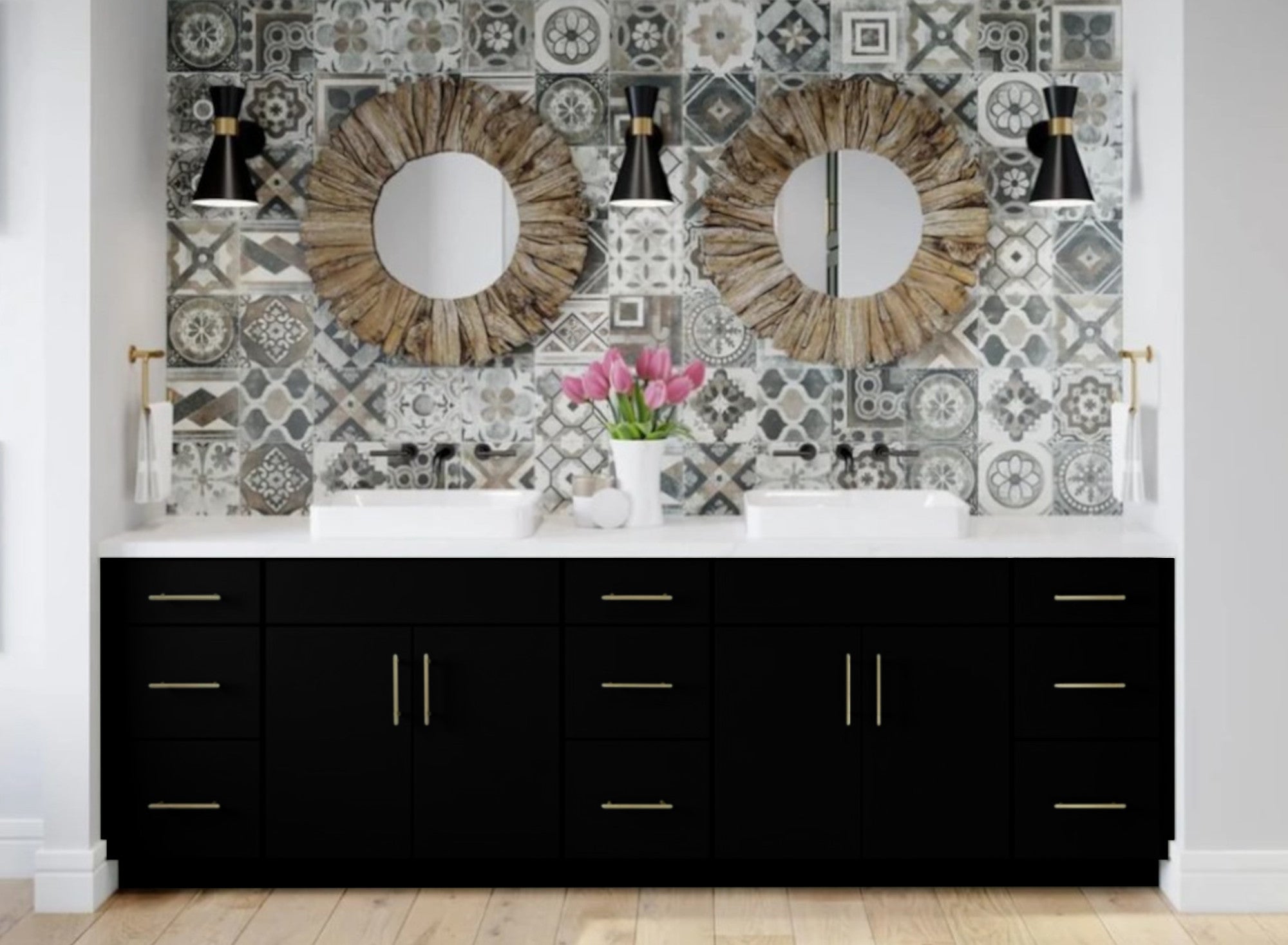 Raven Black Bathroom Vanities – tagged "Horizontal Wall Cabinets ...